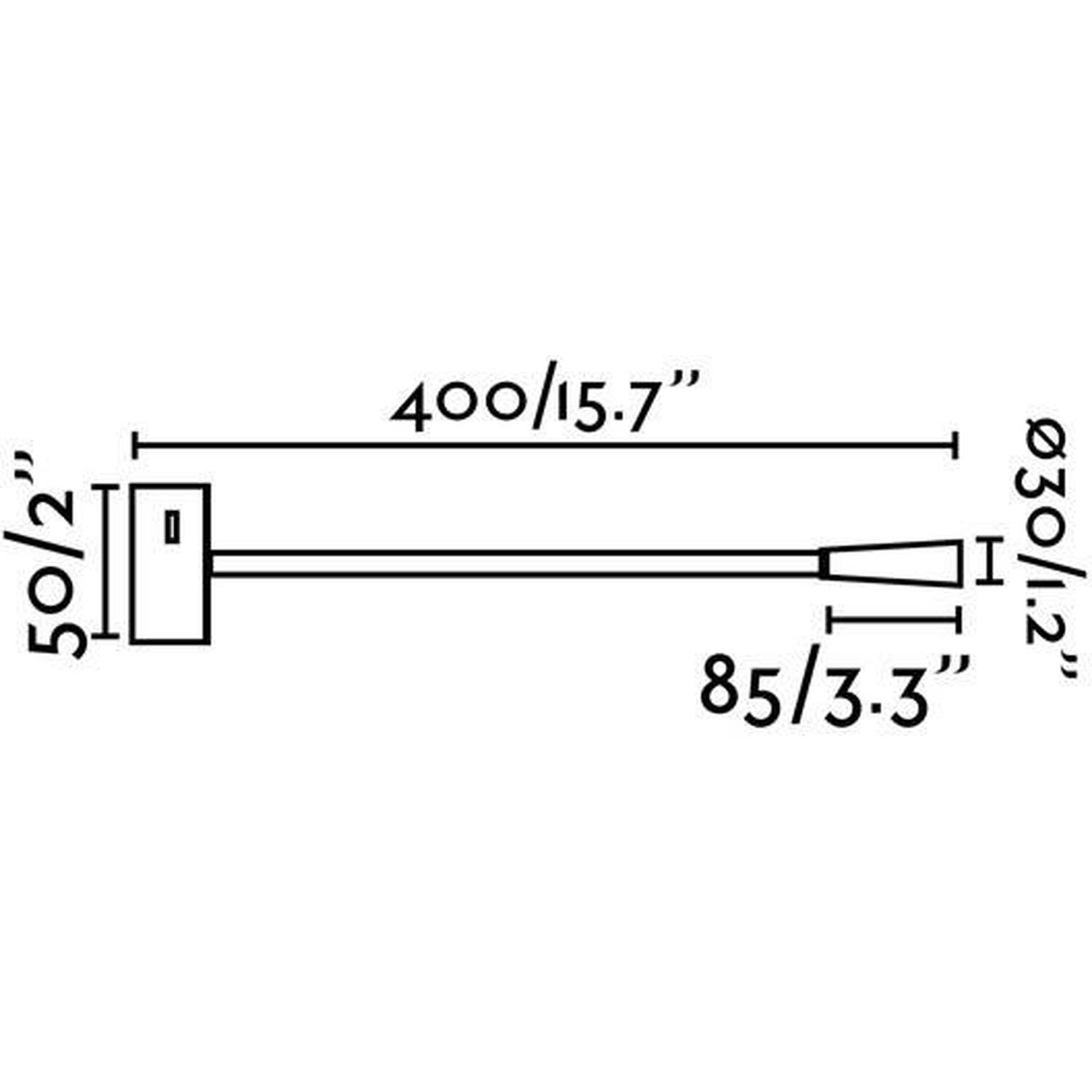 Lead Led Leather Bronze Reading Light 3W 3000K