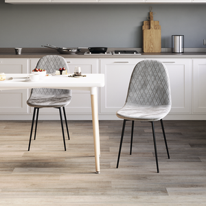 Vida Designs Luton Set of 4 Fabric Dining Chairs