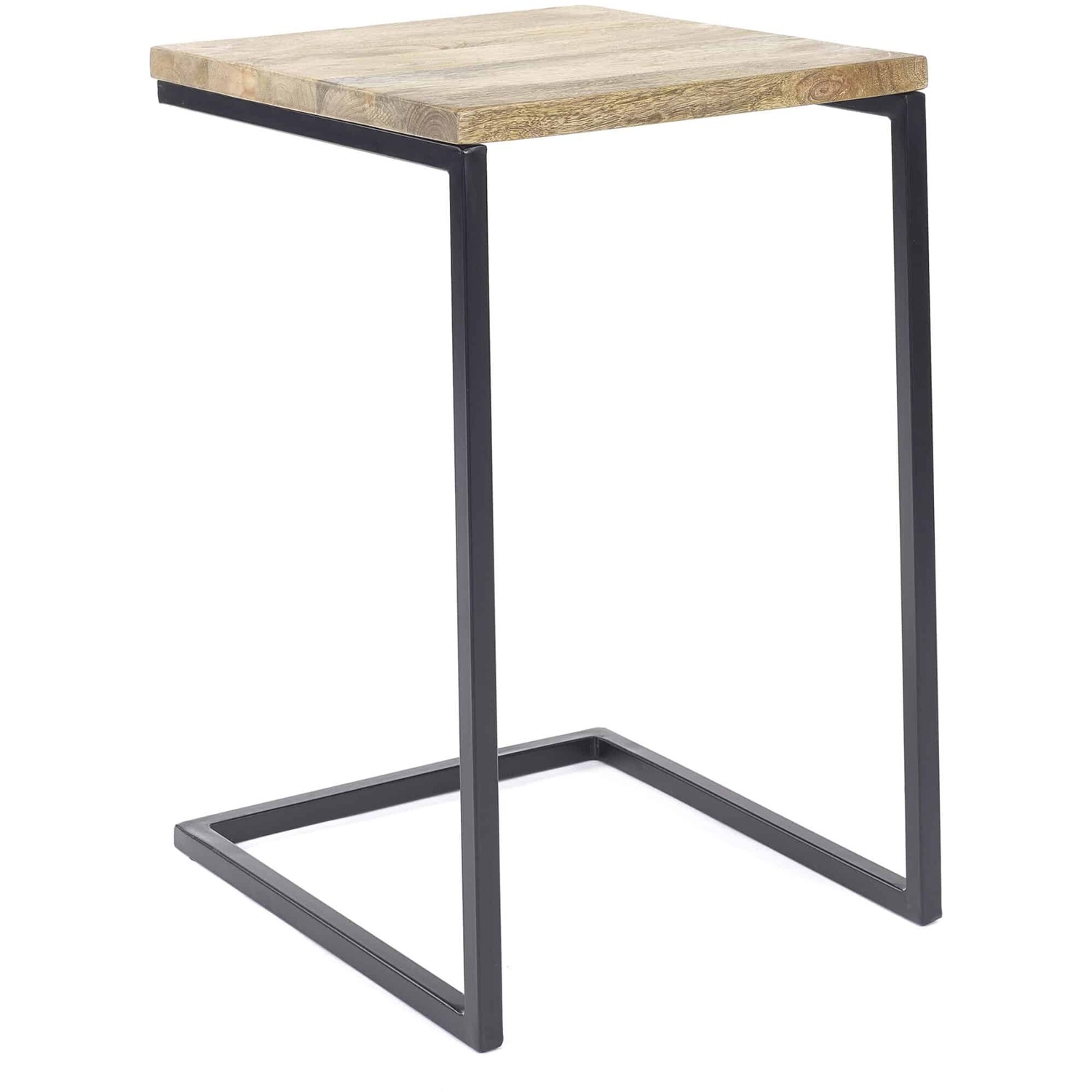 Solid Mango Wood Sofa End Side Table