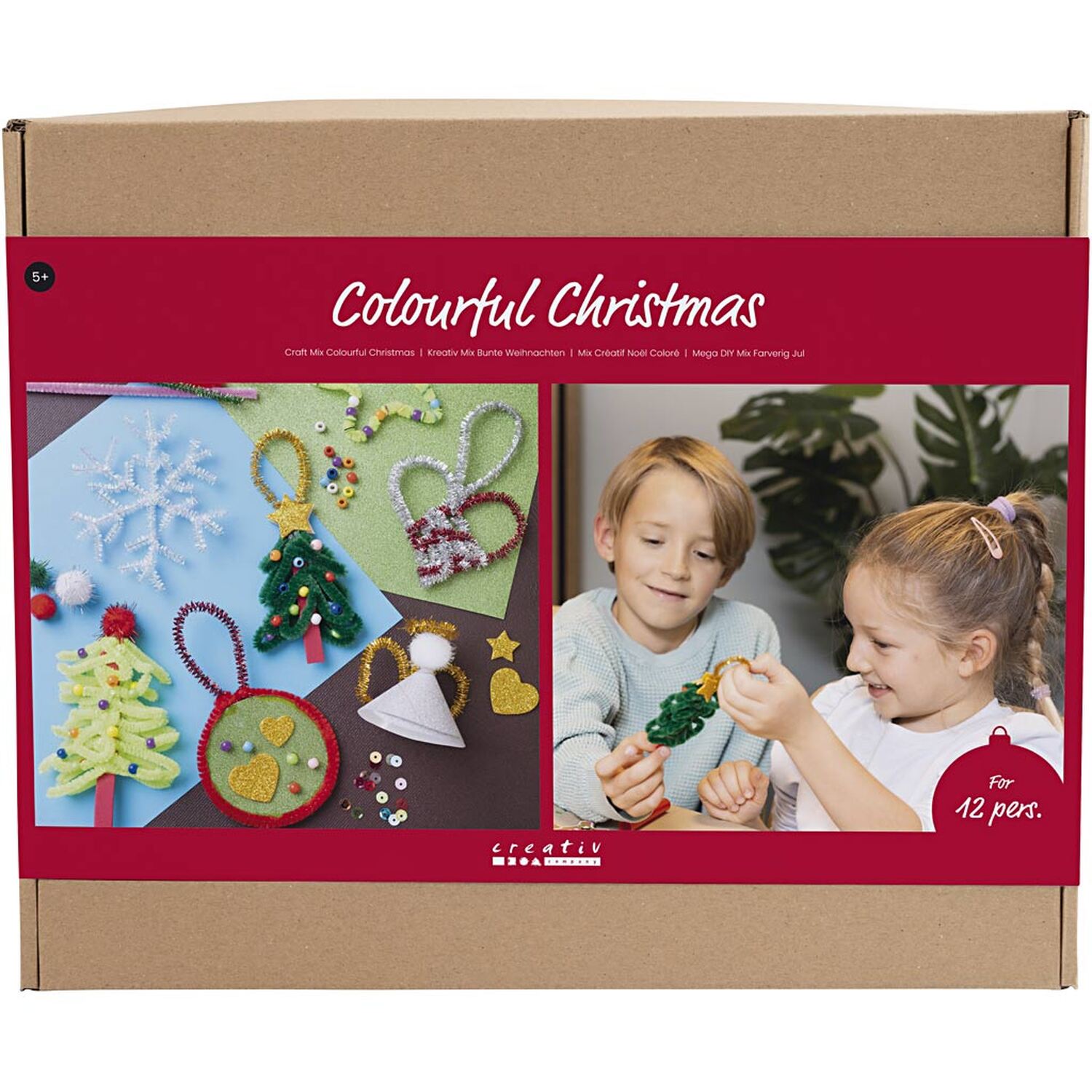 Craft Mix Colourful Christmas, Christmas figures, assorted colours,