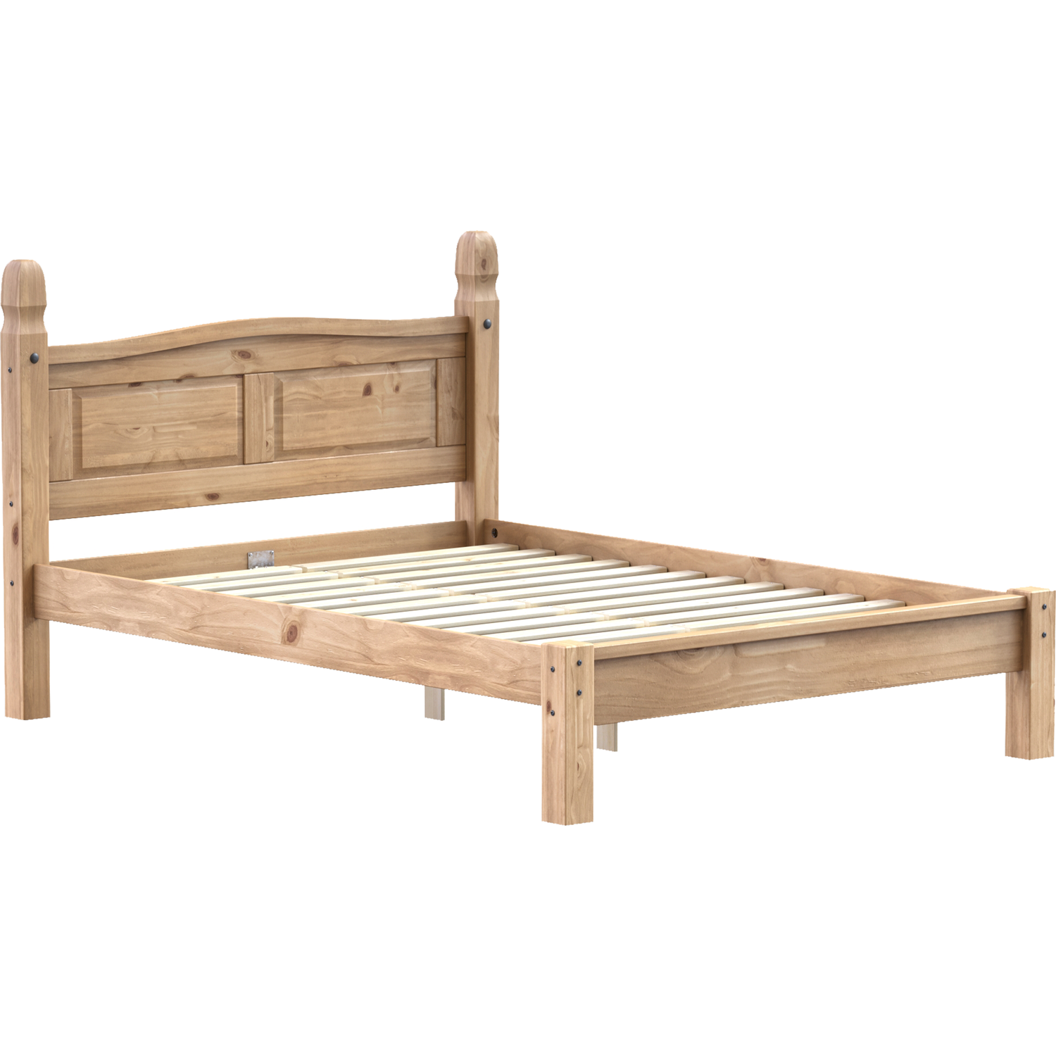 Corona Solid Pine Wood Bed Frame