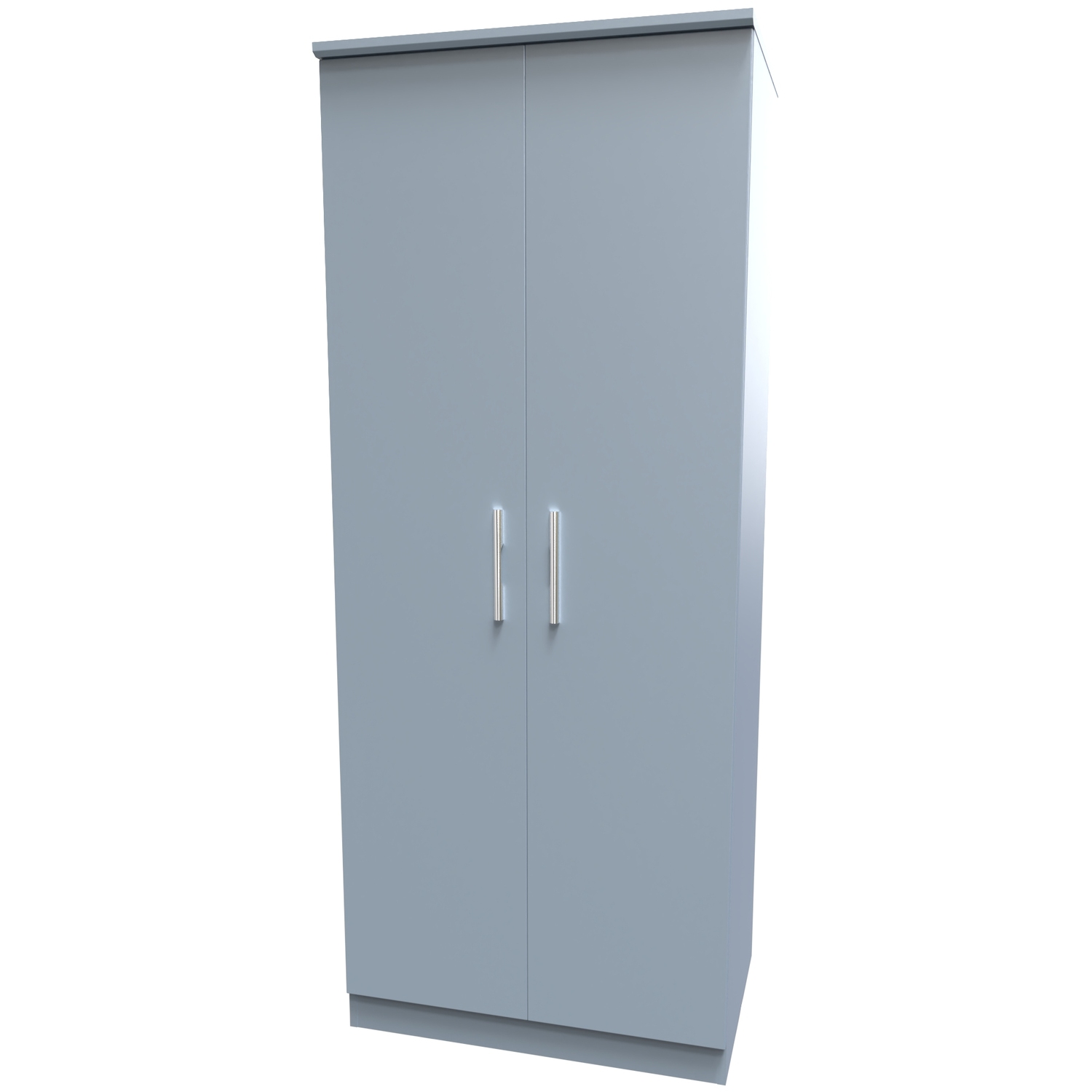 Contrast Ready Assembled 2 Door Mirrored Robe