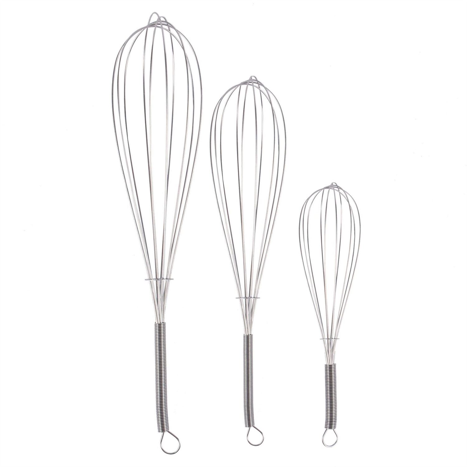 Steel Balloon Whisk 3pc Set 3 Sizes