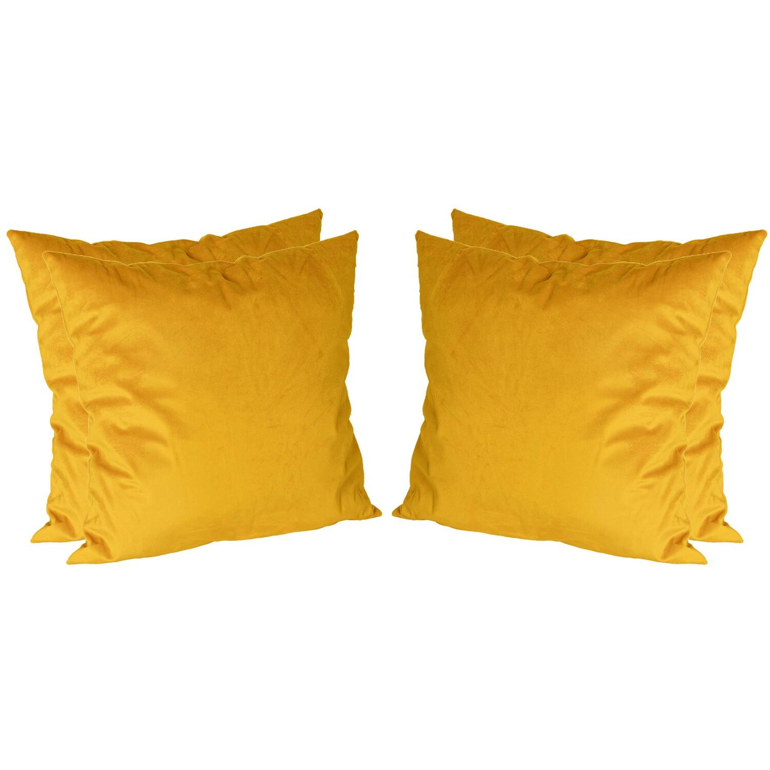 Square Velvet Cushions - 55cm x 55cm - Pack of 4
