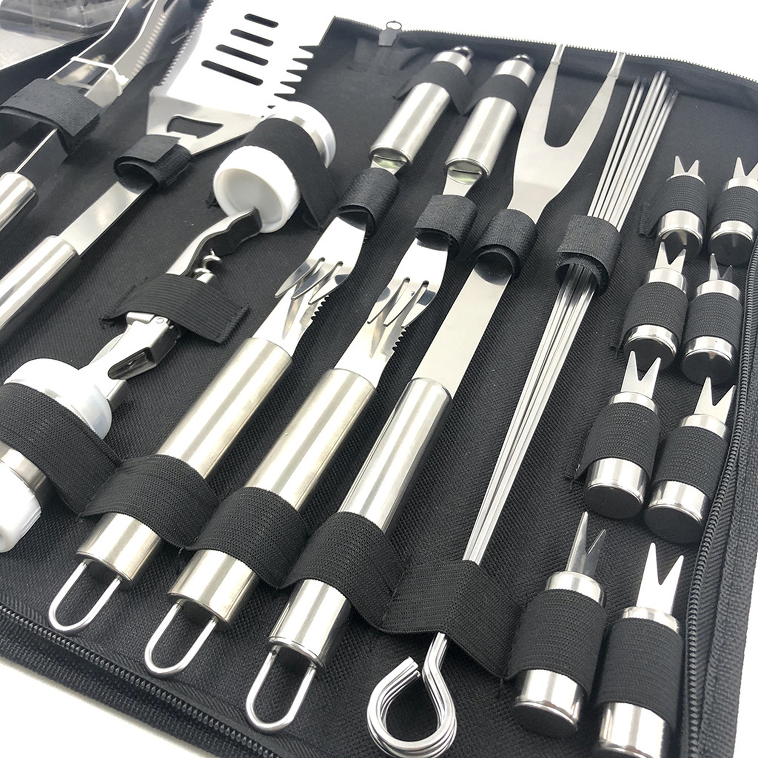20-Piece Stainless Steel Barbecue Tool Set