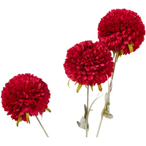 Purple or Berry Pom Pom Stem