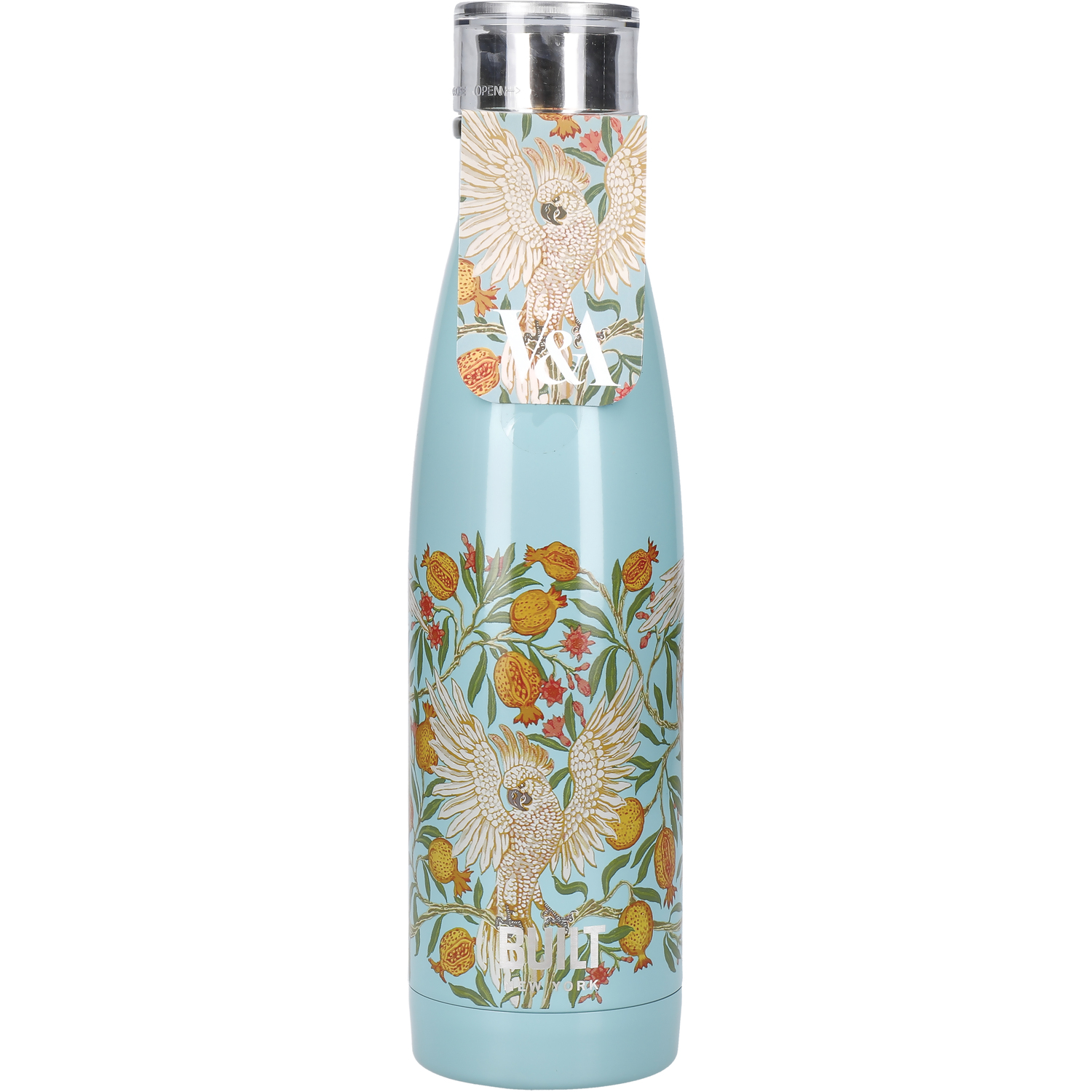 Built VA 500ml Double Walled Stainless Steel Water Bottle Cockatoo