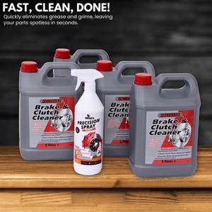 Clutch and Disc Brake Cleaner 5L with Degreaser Spray Bottle - Oil Dust ...