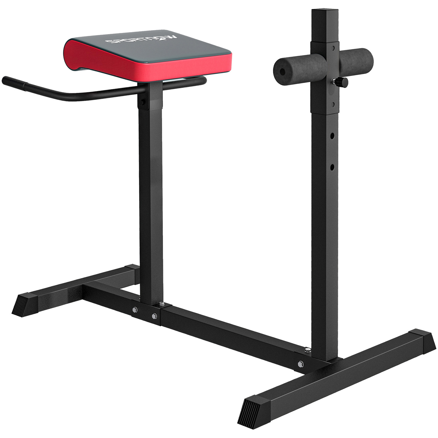 SPORTNOW Roman Chair Back Extension Bench with Adjustable Leg Roller