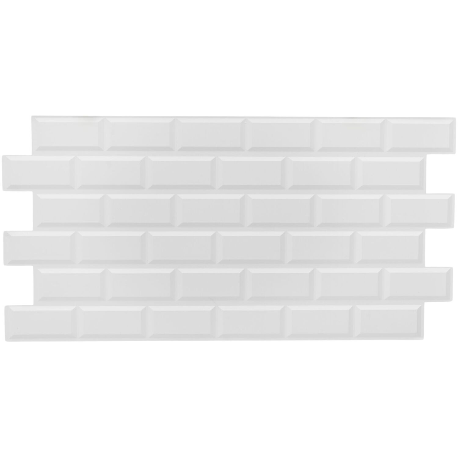3D Wall Panels with Adhesive Included Subway Tile Pattern