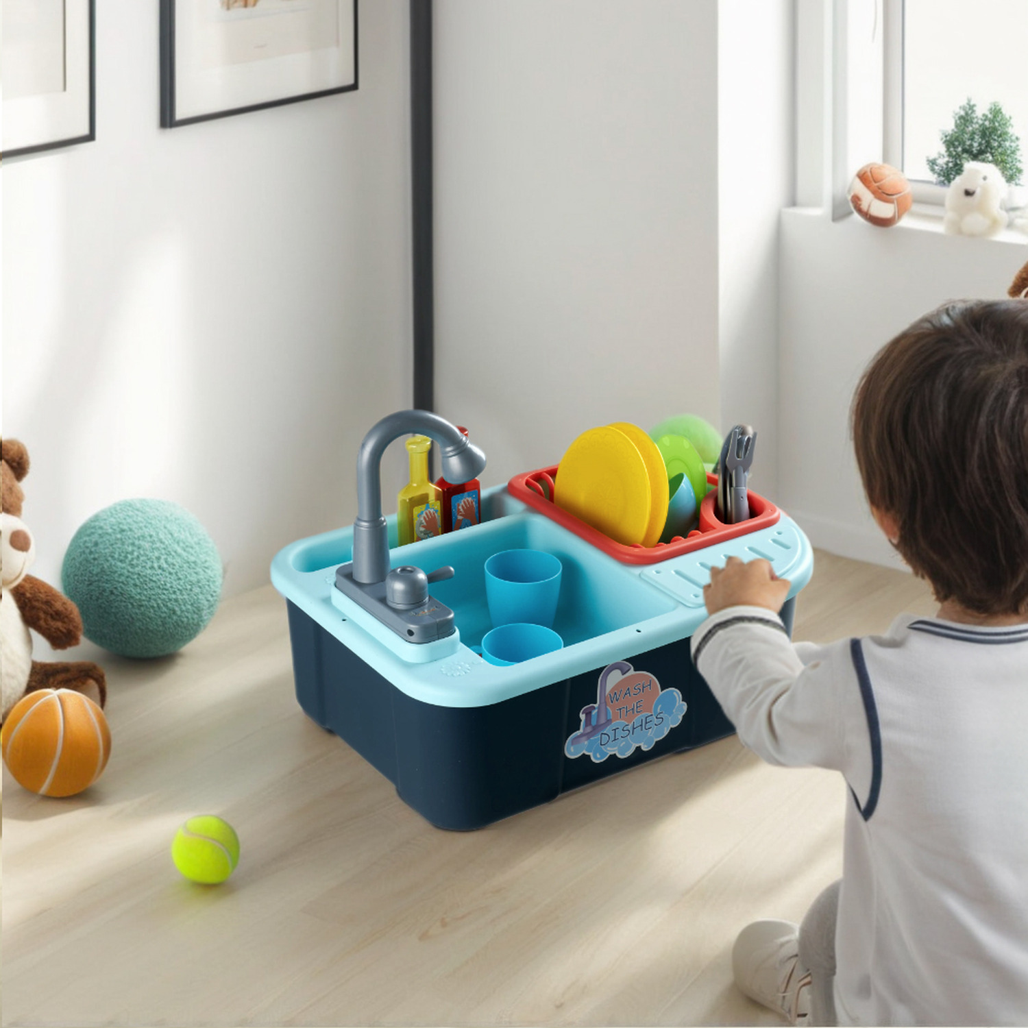 Kidkid Electric Kitchen Sink Toy Set