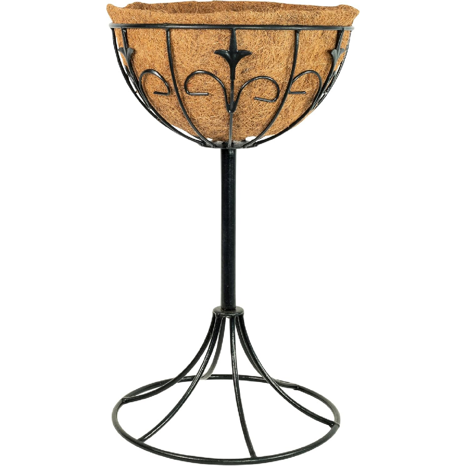 Raised Metal Freestanding Planter with Coco Liner
