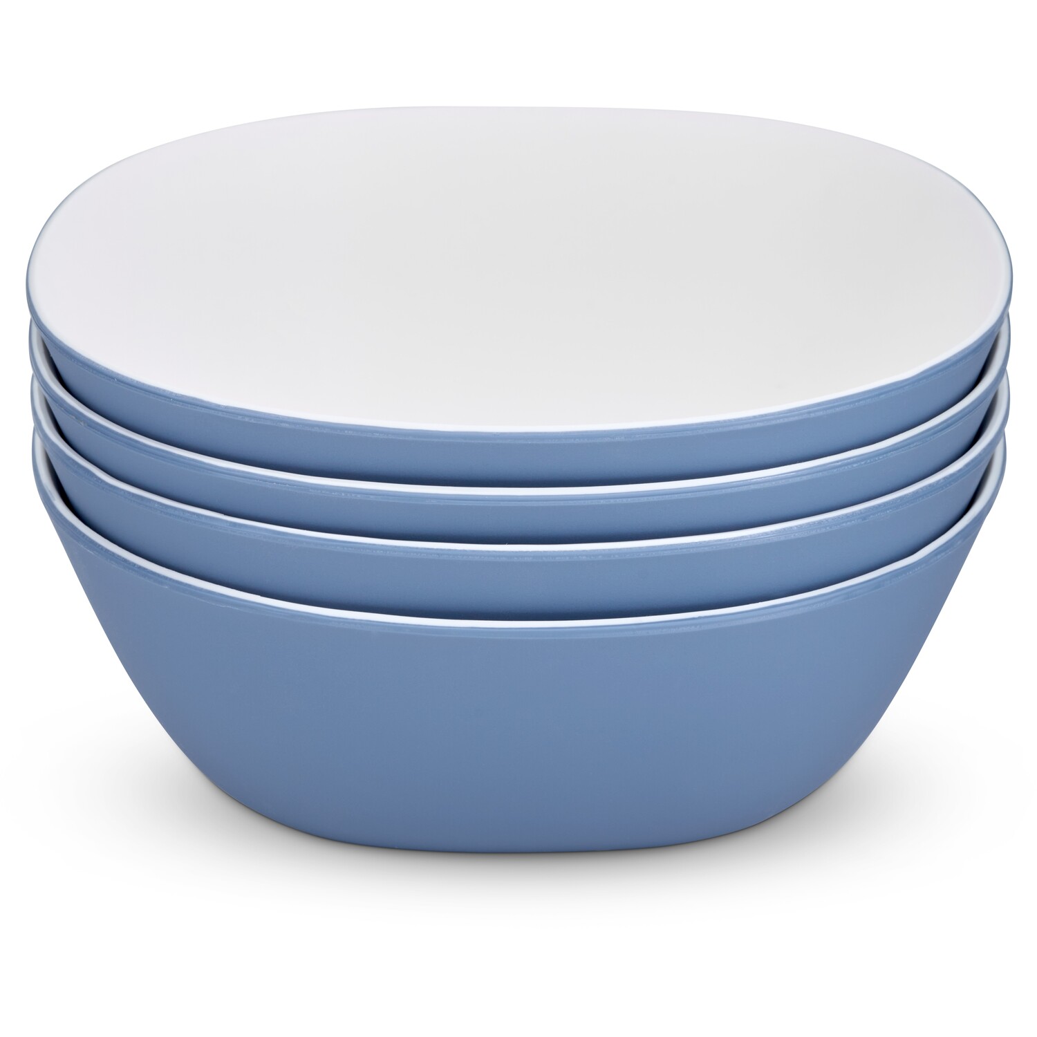 Blue Pool 16 Piece Dinner Set, Two Tone Blue