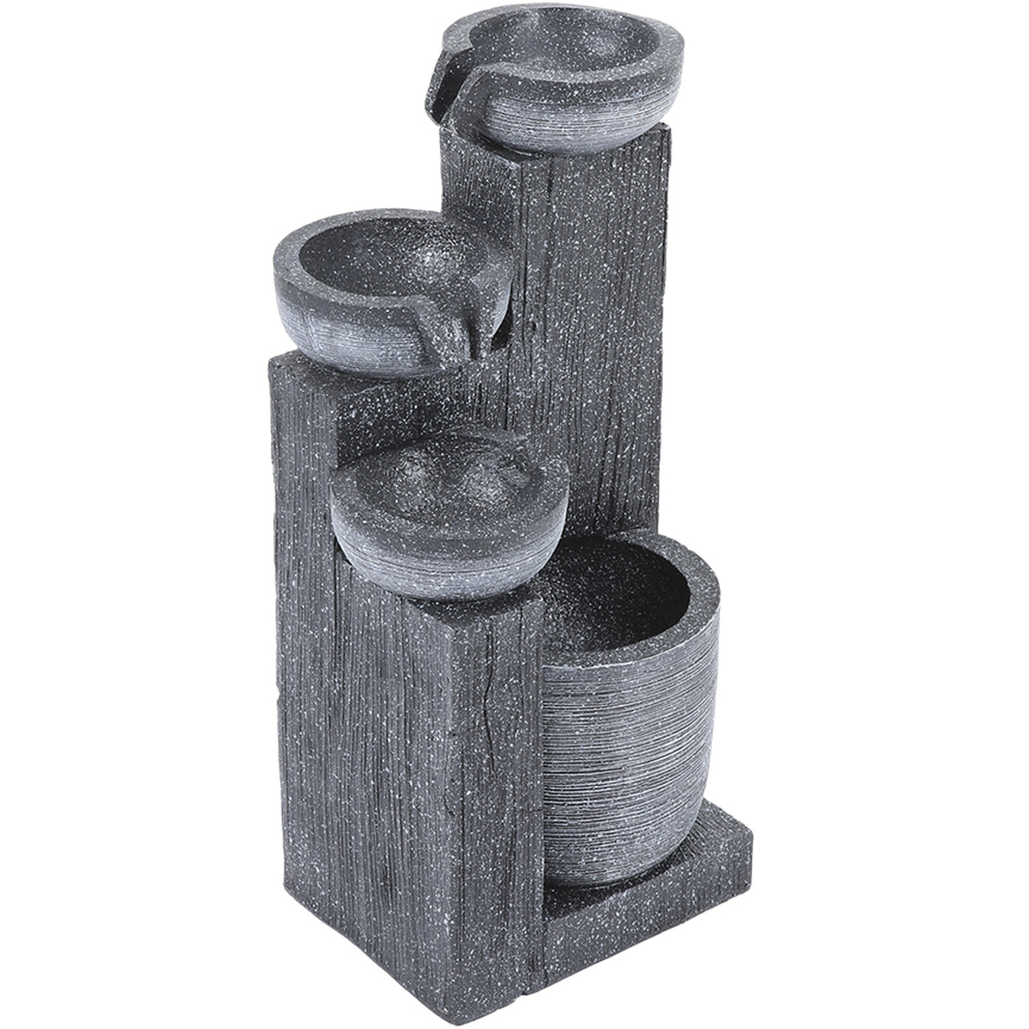 Solar Powered Multi Tiered Garden Water Feature