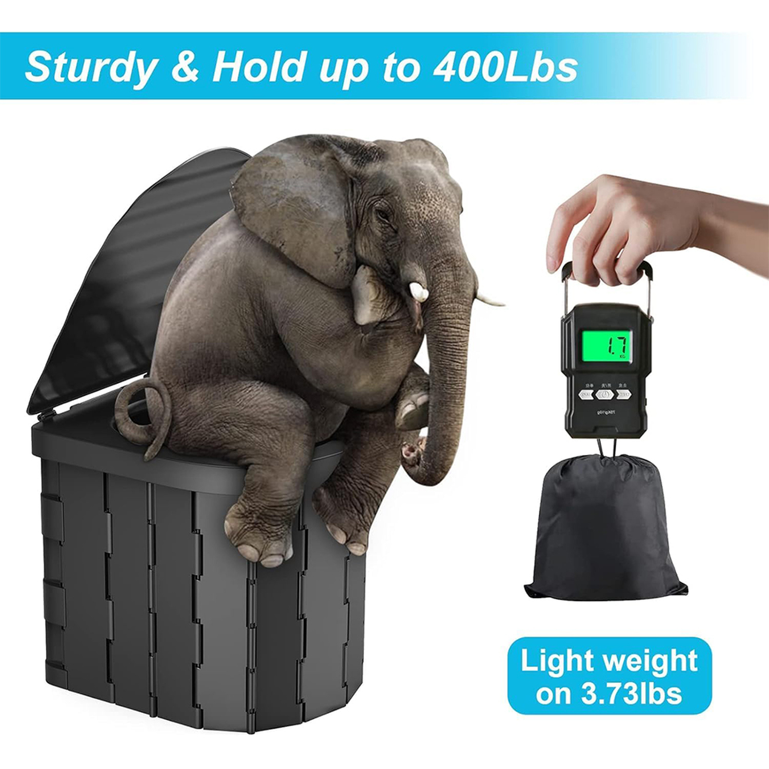Folding Portable Outdoor Camping Travel Toilet