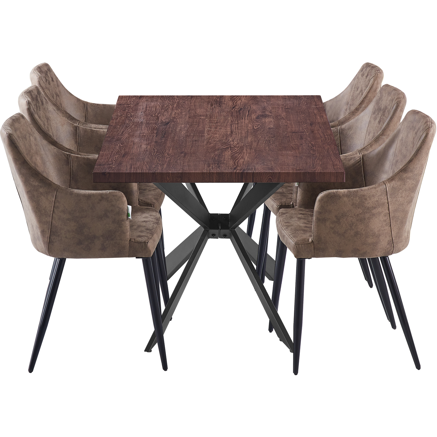 Zarah Blaze LUX Dining Set with a Table and 6 Chairs
