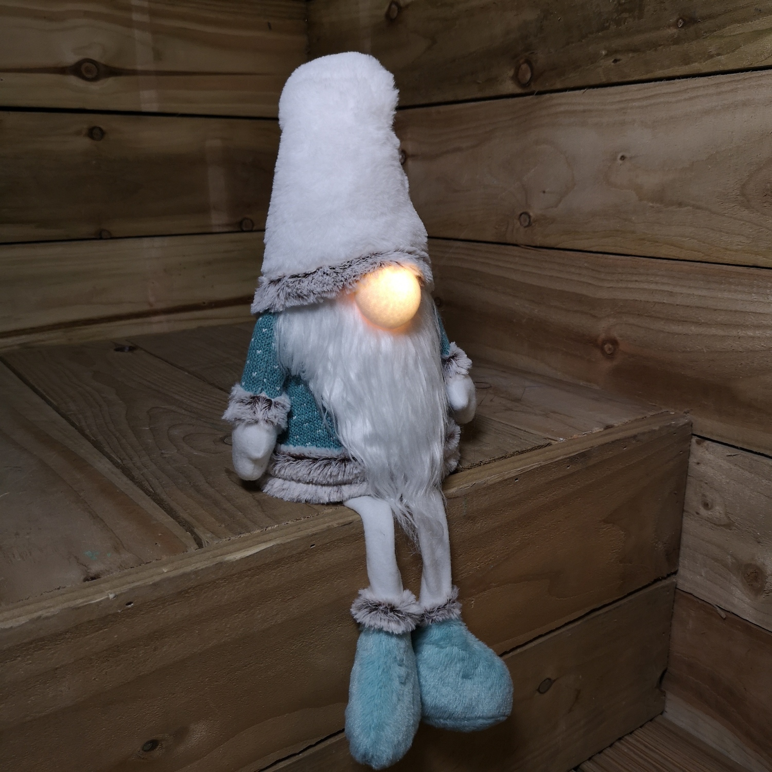 Christmas Light Up Male Gonk with Dangly Legs