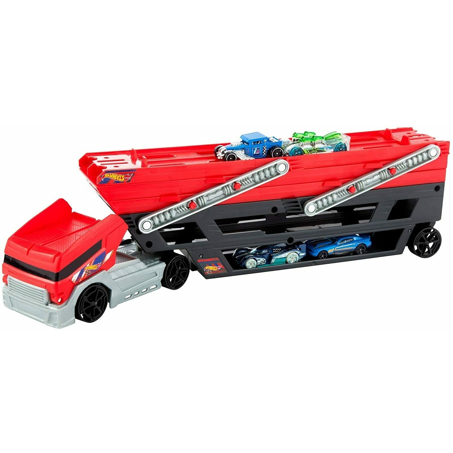 Mega Hauler Truck Transporter with 6 Expandable Levels