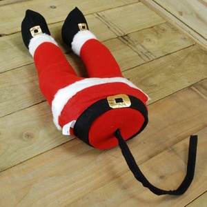 Large Santa Bottom with Legs Christmas Decoration