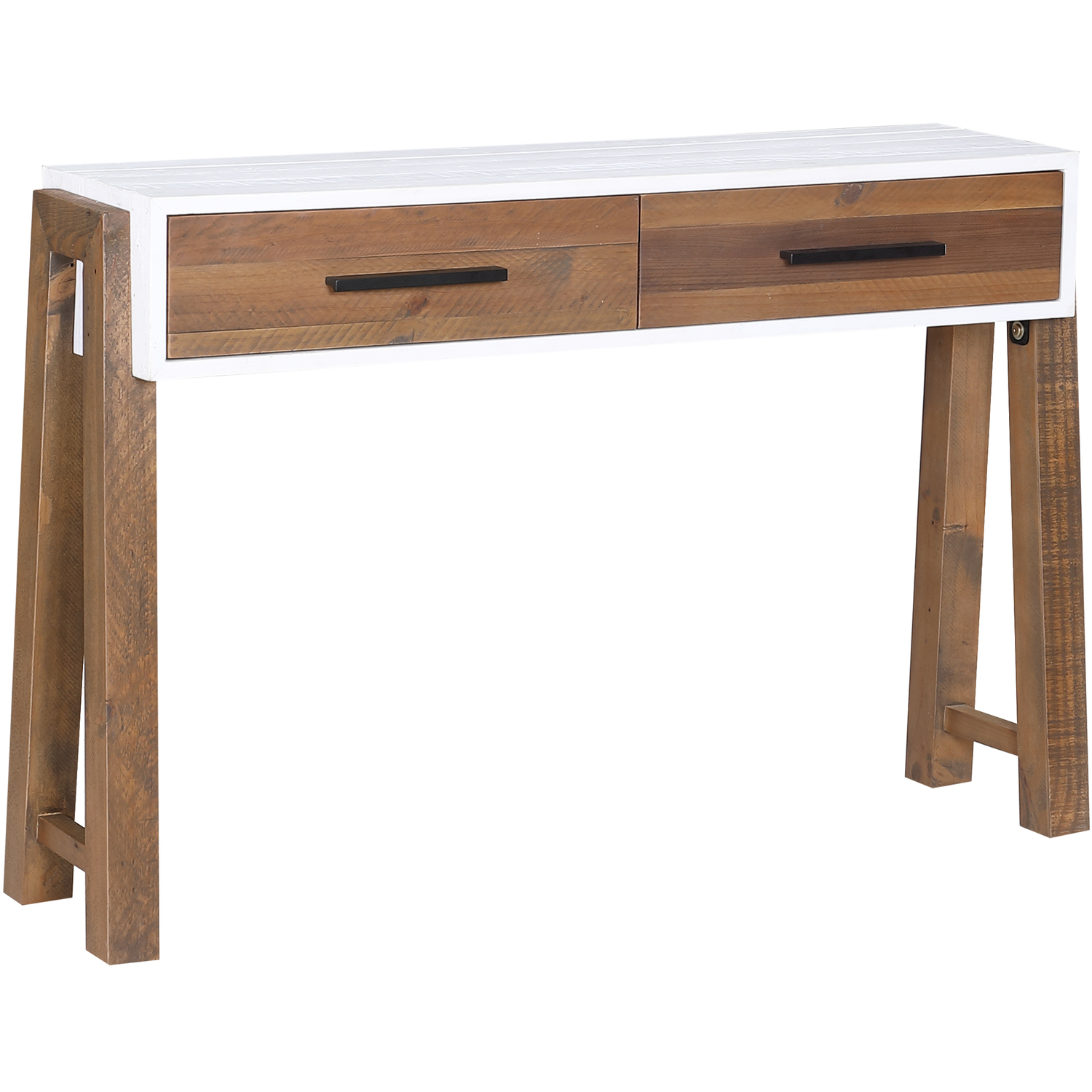 Trinity - Reclaimed Console Table Open