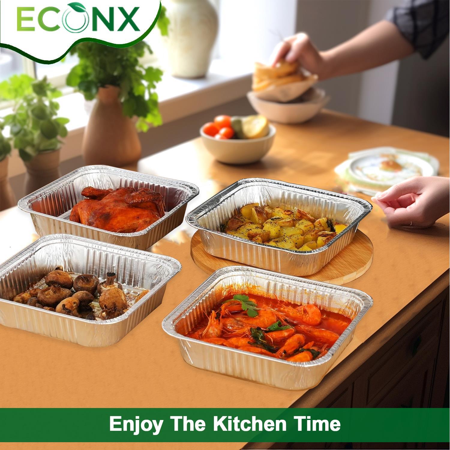 No.9 Aluminium Foil Trays Large Foil Food Container with lids