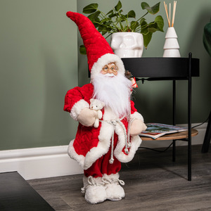 Standing Large Papa Noel Santa Claus Indoor Decoration