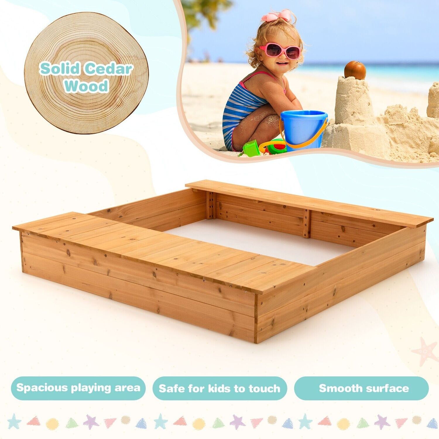 Outdoor Children Sandbox Play Station