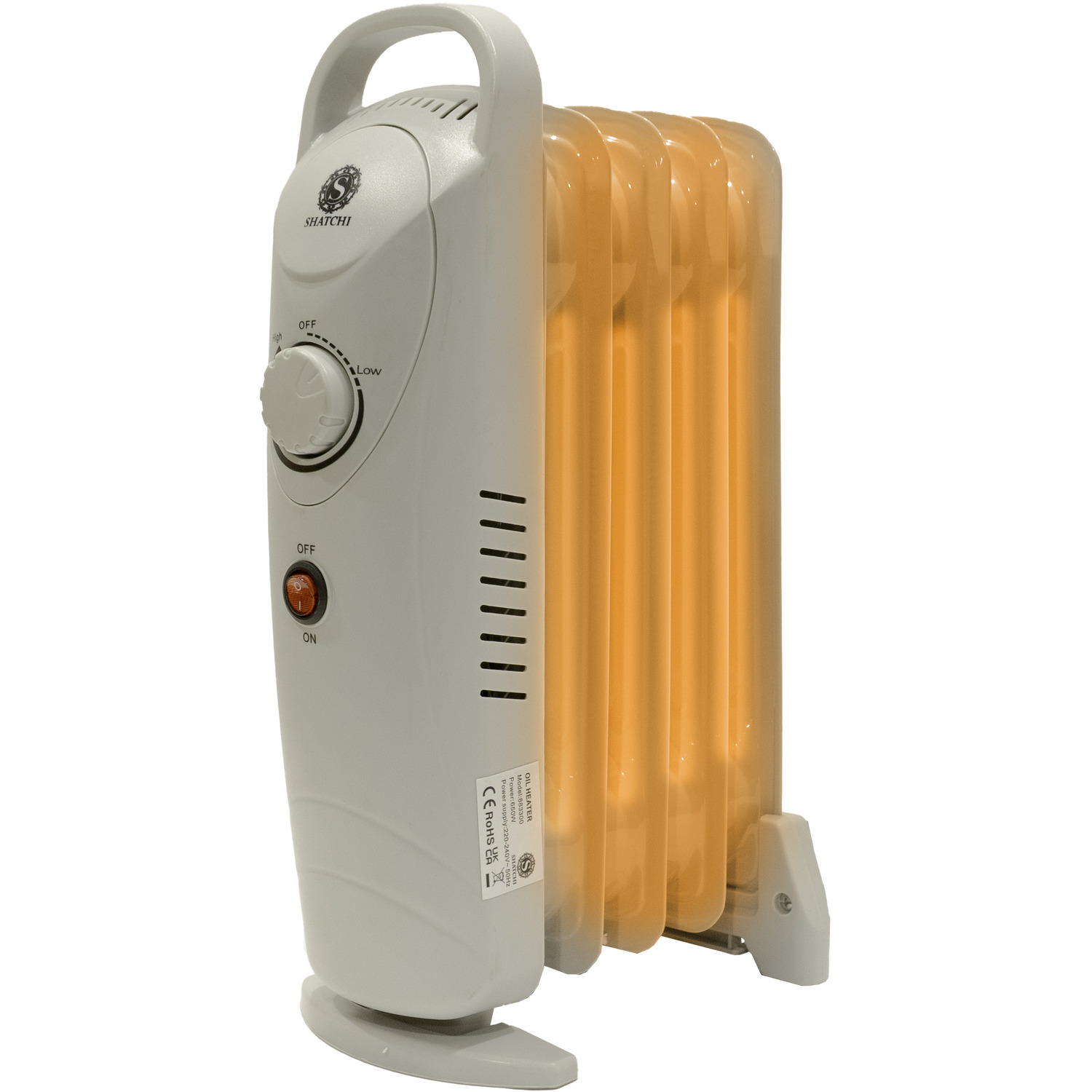 650W 5-Fin Oil Filled Radiator Heater