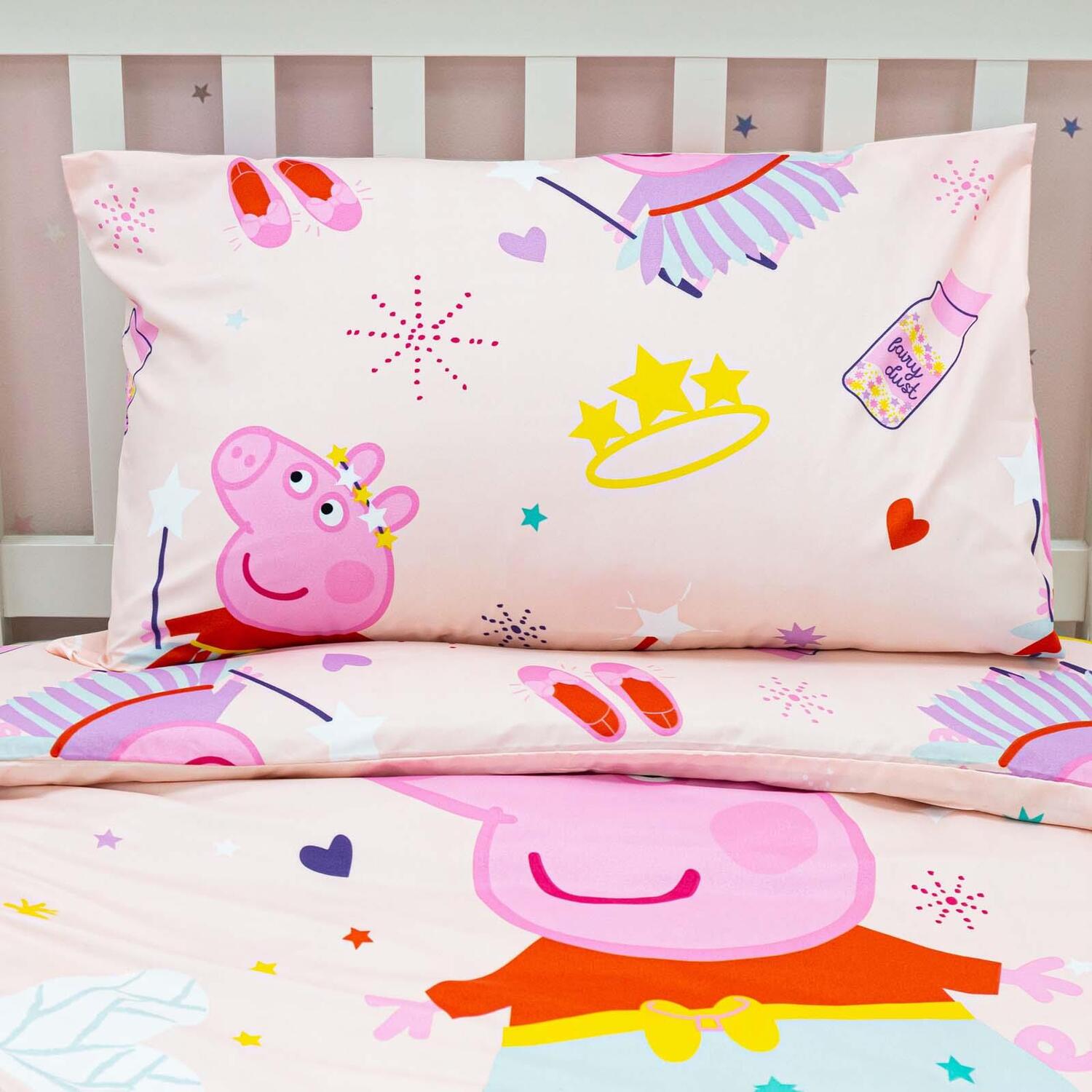 Peppa Pig Magic Duvet Cover with Pillowcase Bedding Quilt Set