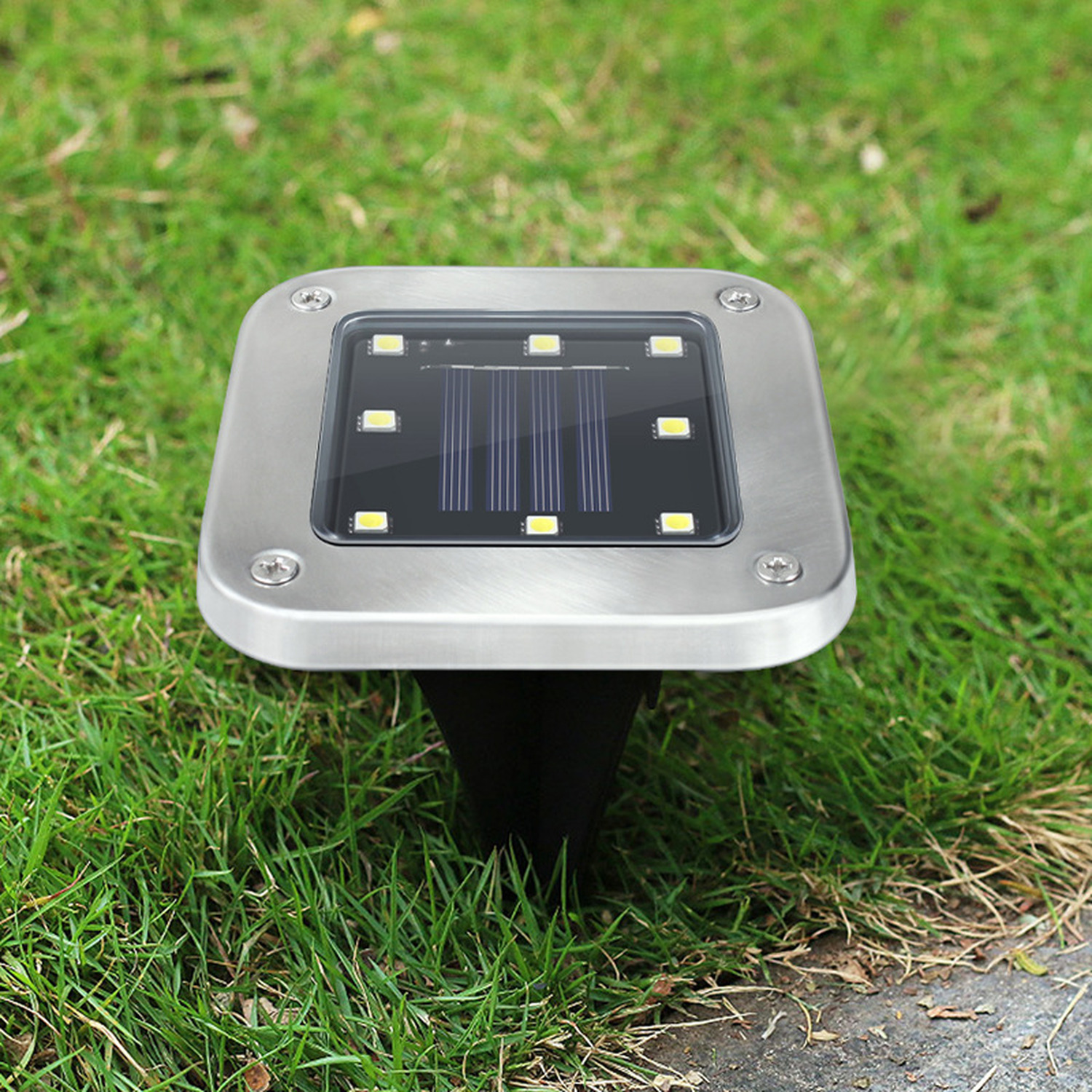 8LED Waterproof Solar Ground Light