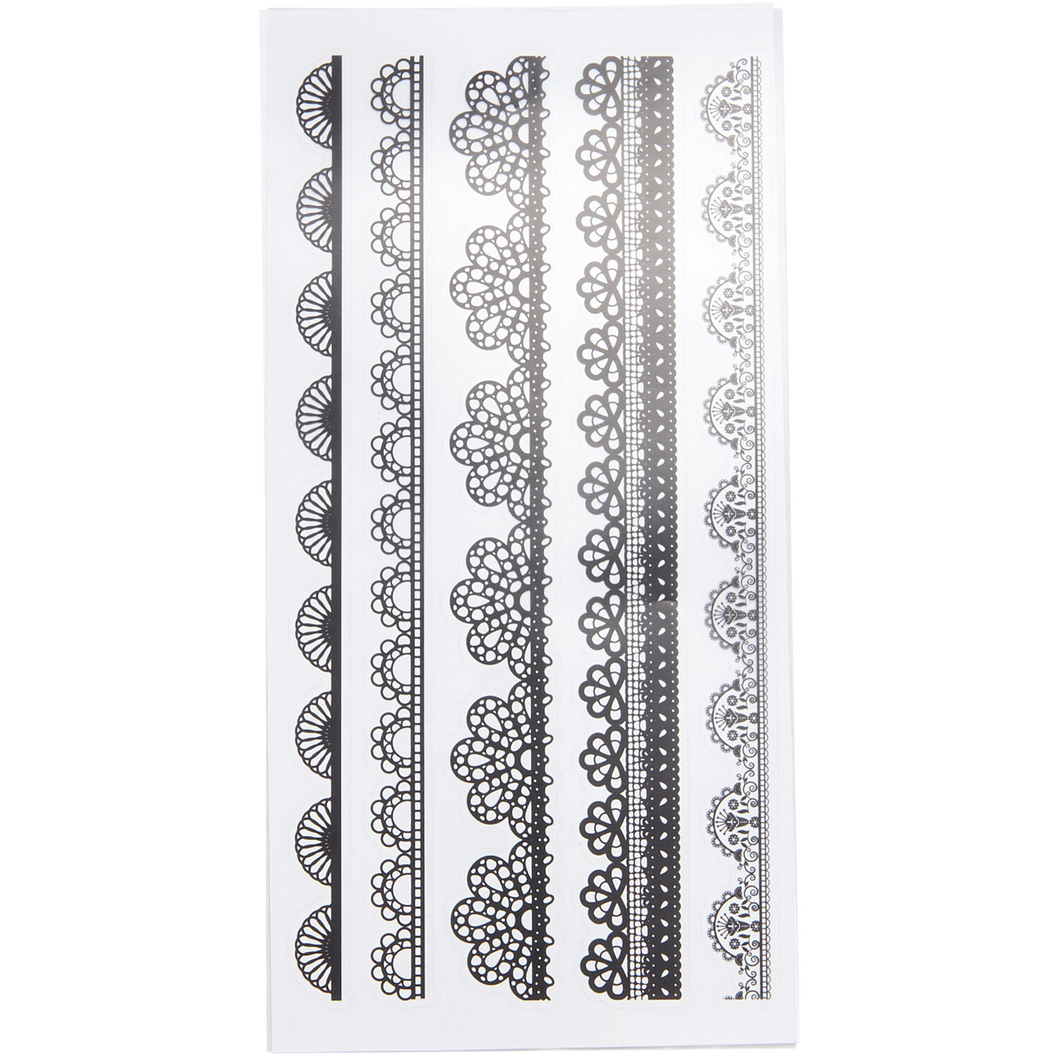 Lace Border Transparent Stickers
