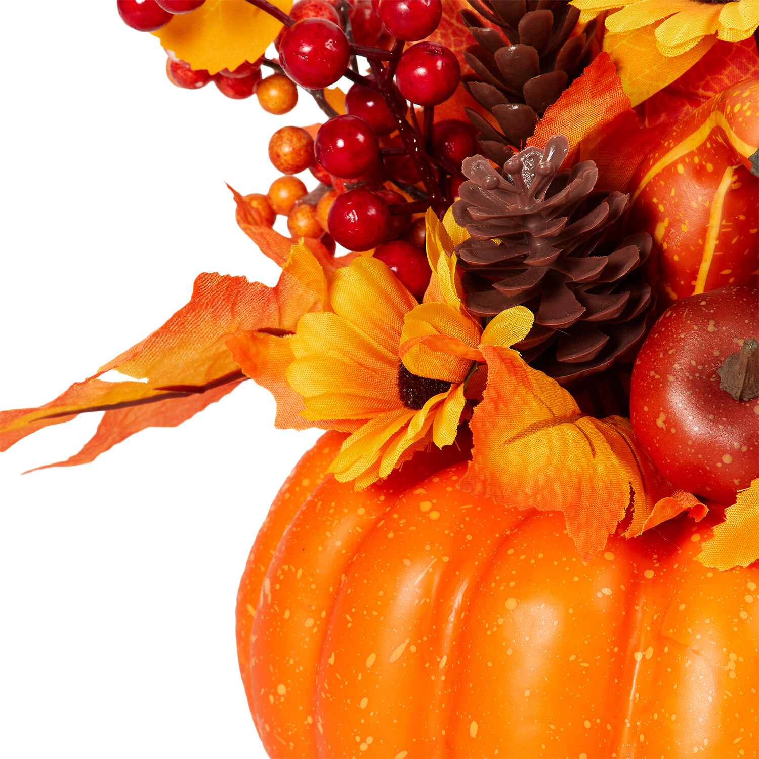 Autumnal Floral Pumpkin