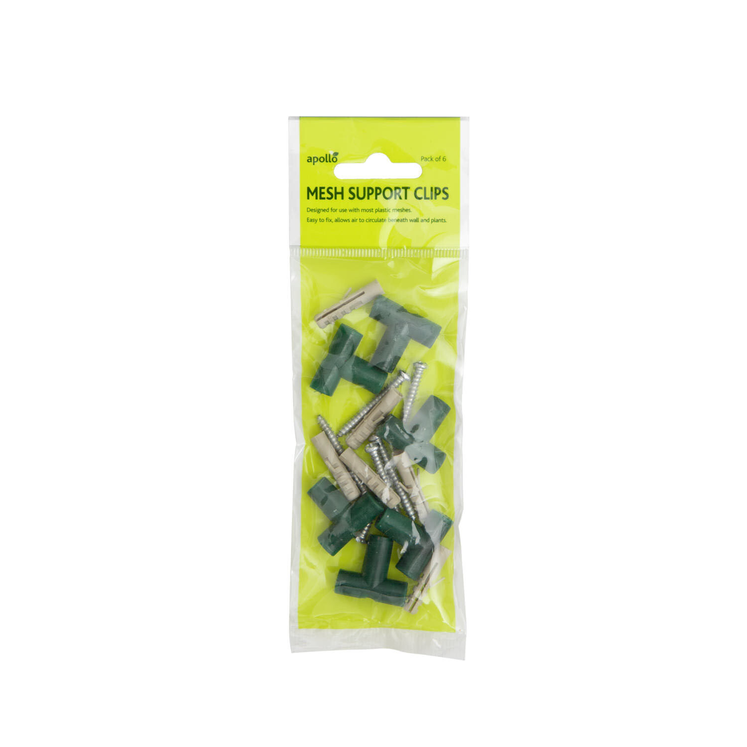 Pack of 6 Mesh Support Clips