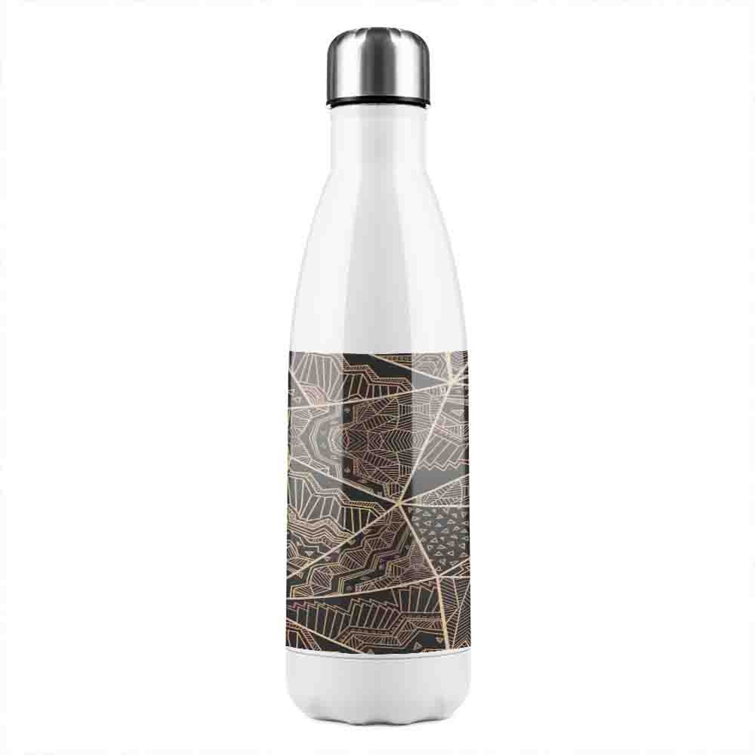 Geometric Triangles With Patterns Stainless Steel Bottle