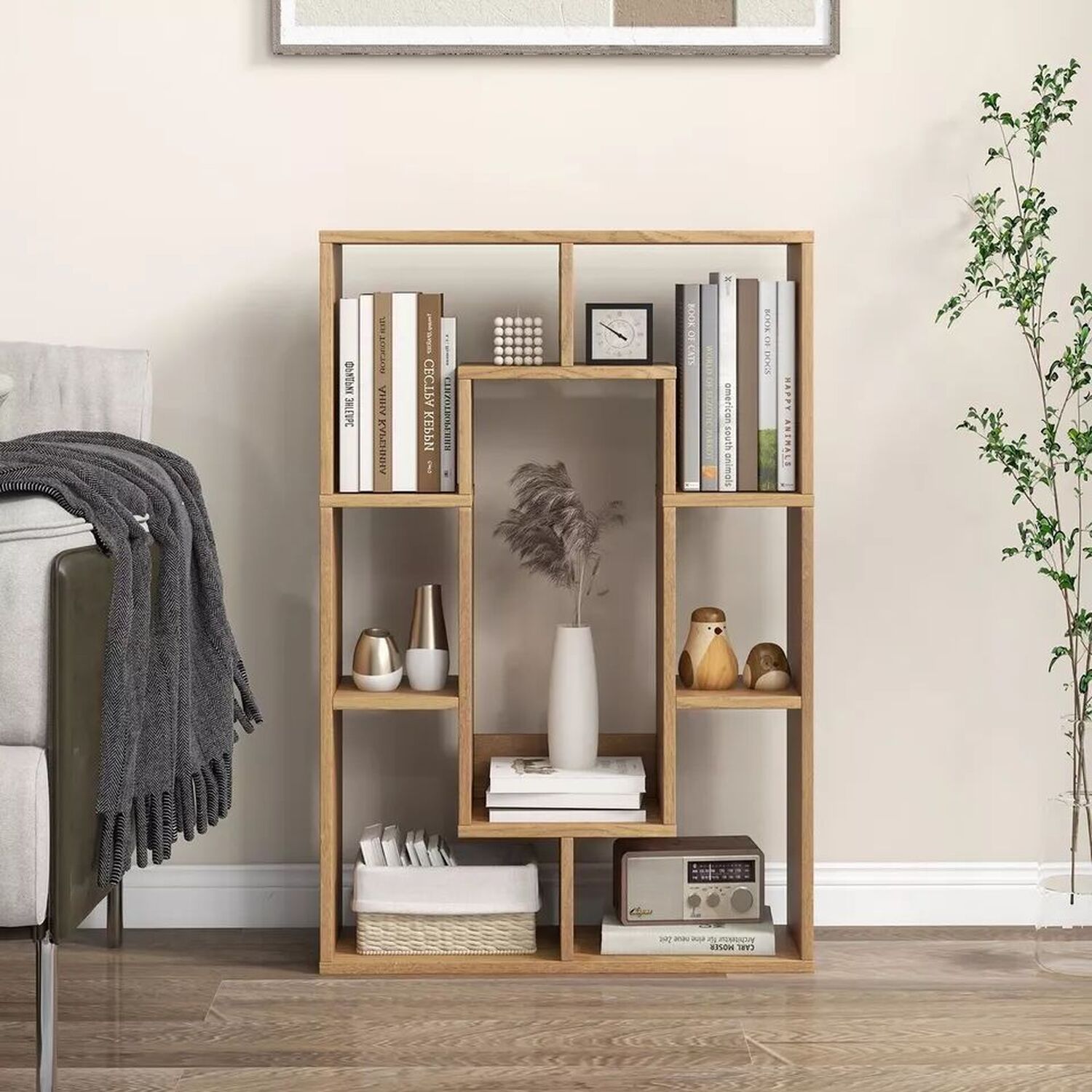 7 Cube Geomeric Bookcase