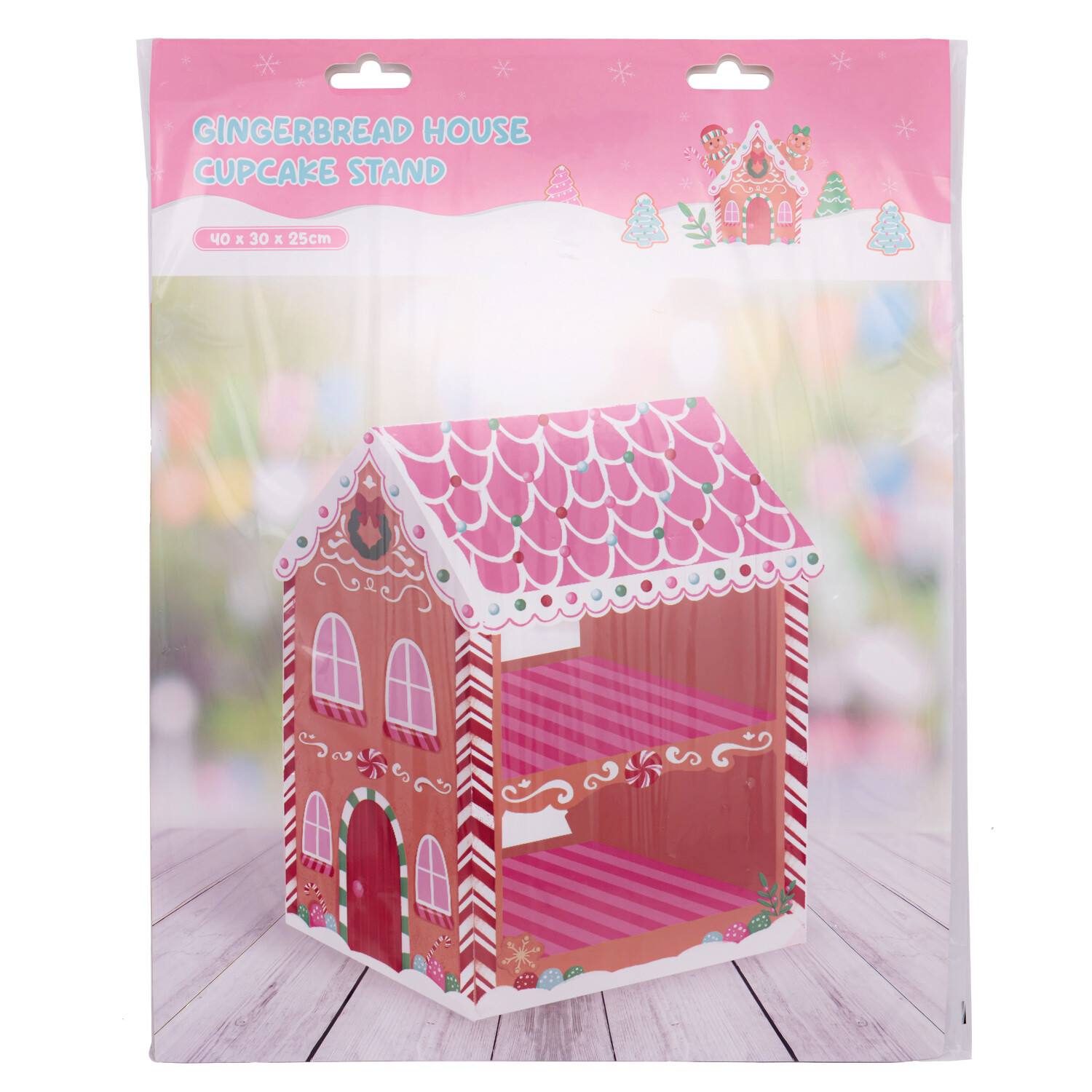 Gingerbread House Cupcake Stand