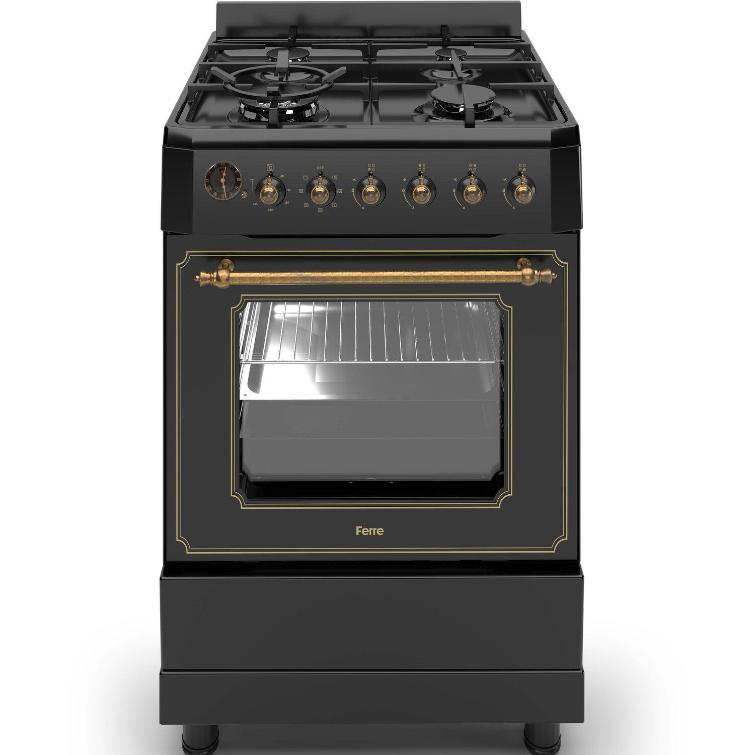 60cm Freestanding Dual Fuel Cooker-Wok Burner-T.Fan