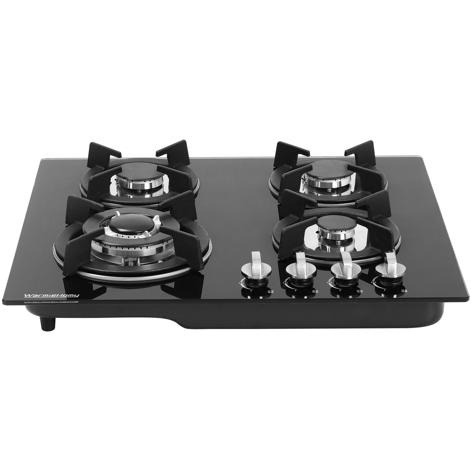 Black Tempered Glass 2-Burner and 4-Burner Gas Cooktop