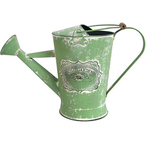 Green Metal Watering Can Outdoor Garden Retro
