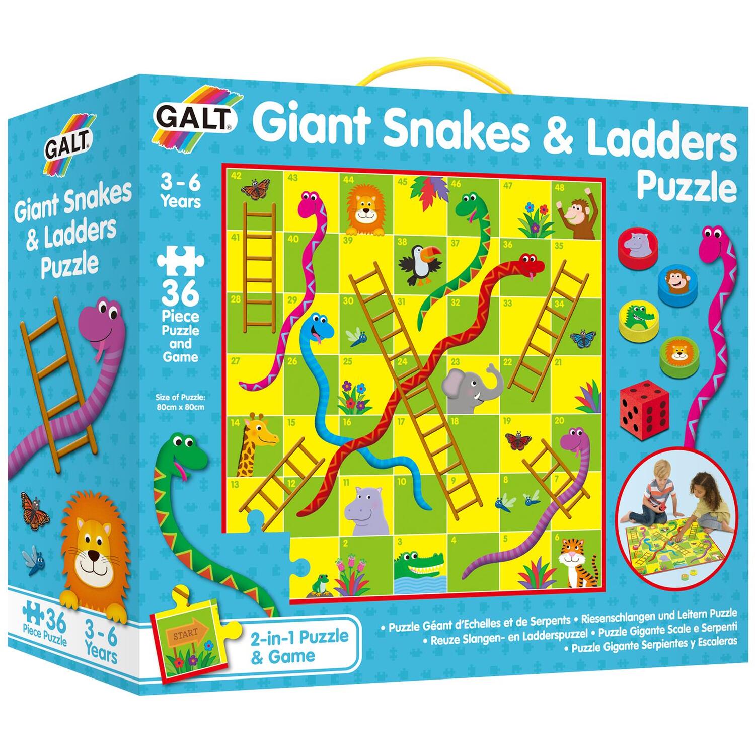 Giant Snakes and Ladders Puzzle