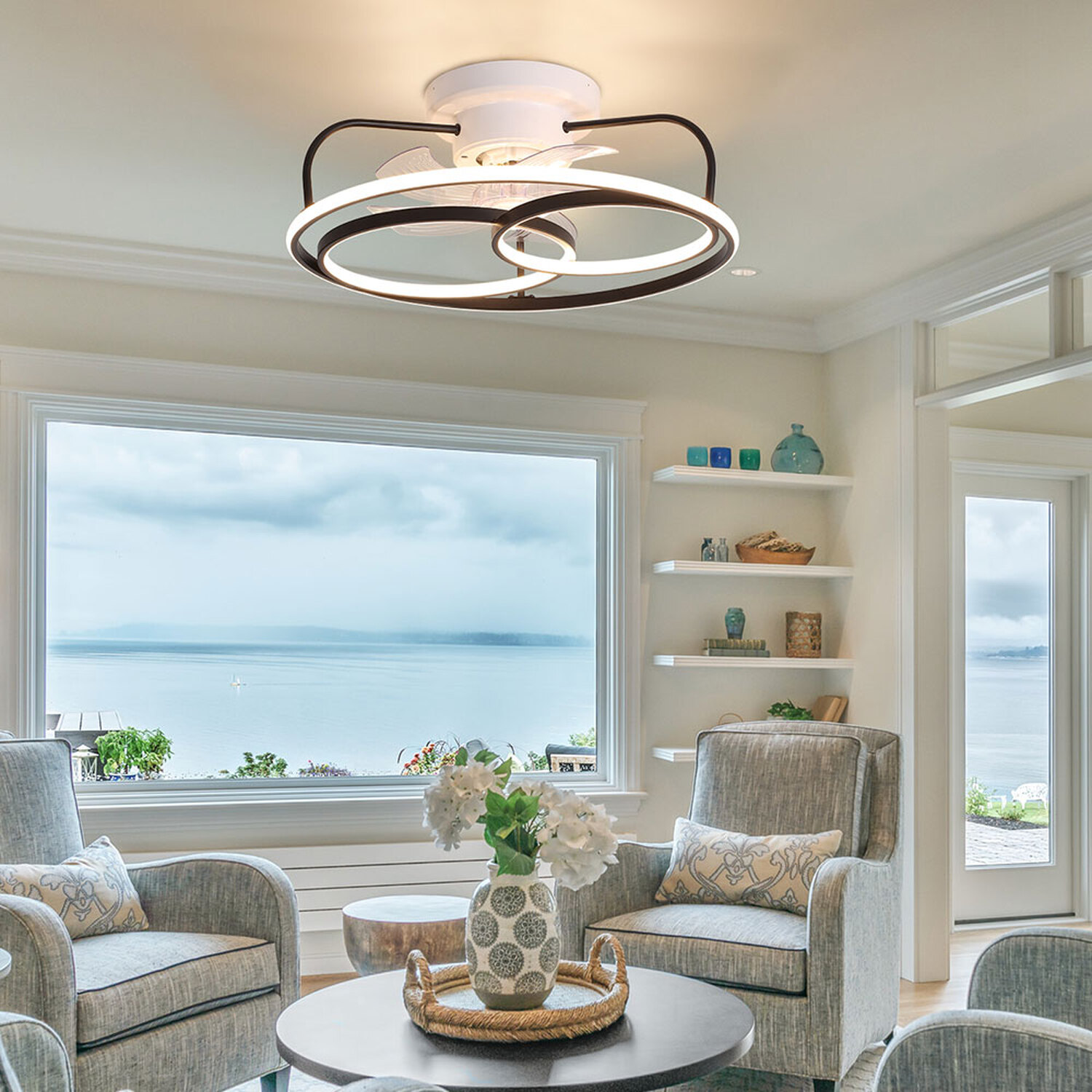 LED 3 Round Ceiling Fan Light