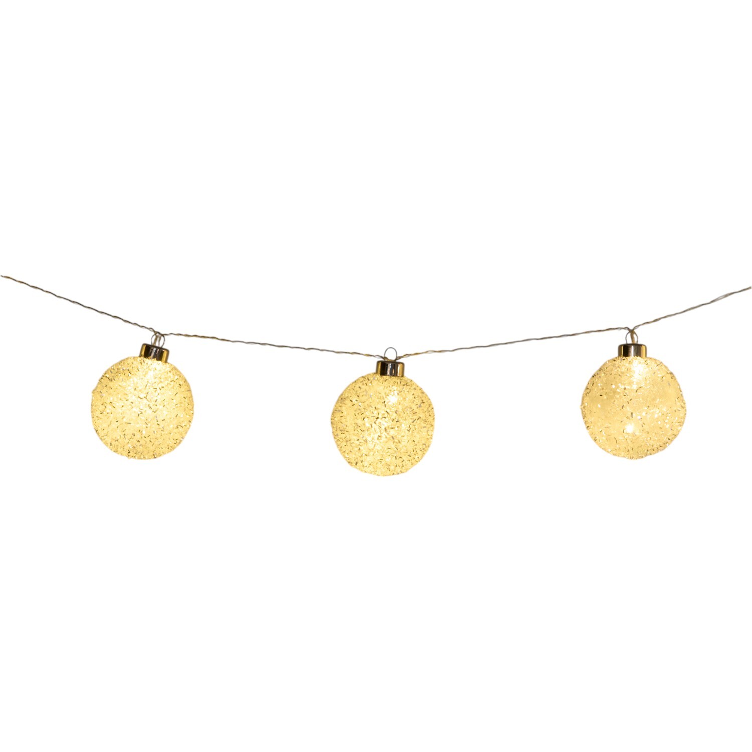 10 LED Snowball String Light