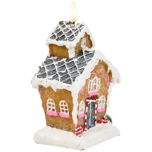 Gingerbread House LED Candle
