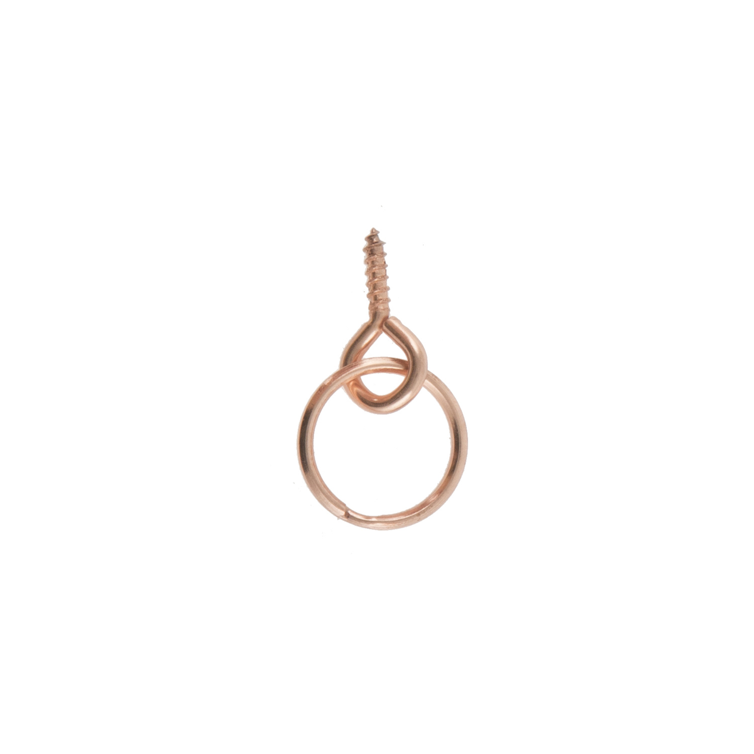 Picture Hanging Steel Screw Rings Coppered