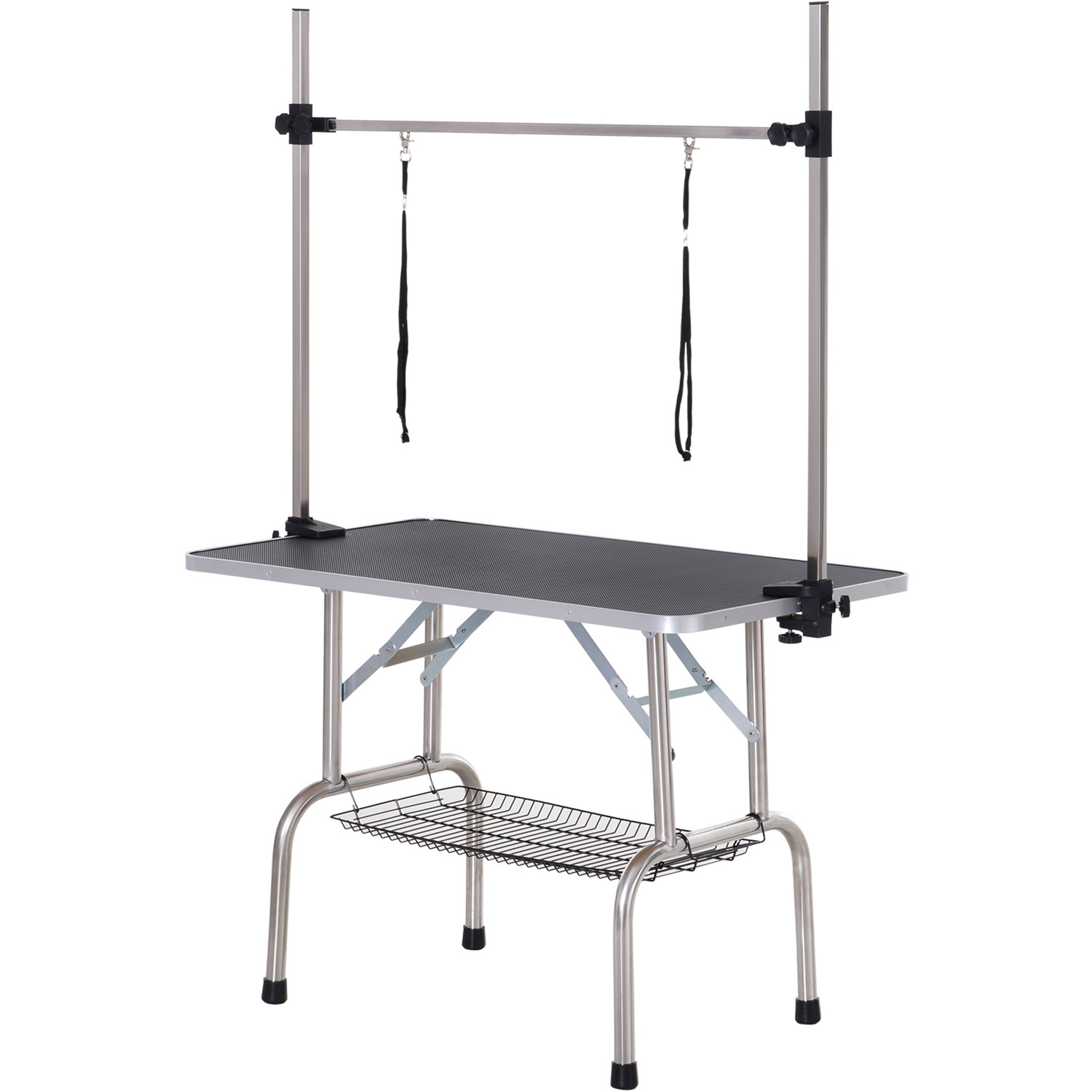 PawHut Metal Adjustable Dog Grooming Table
