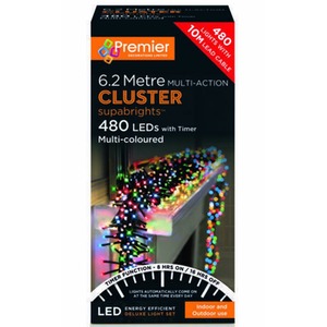 480 Multi Coloured Cluster Lights