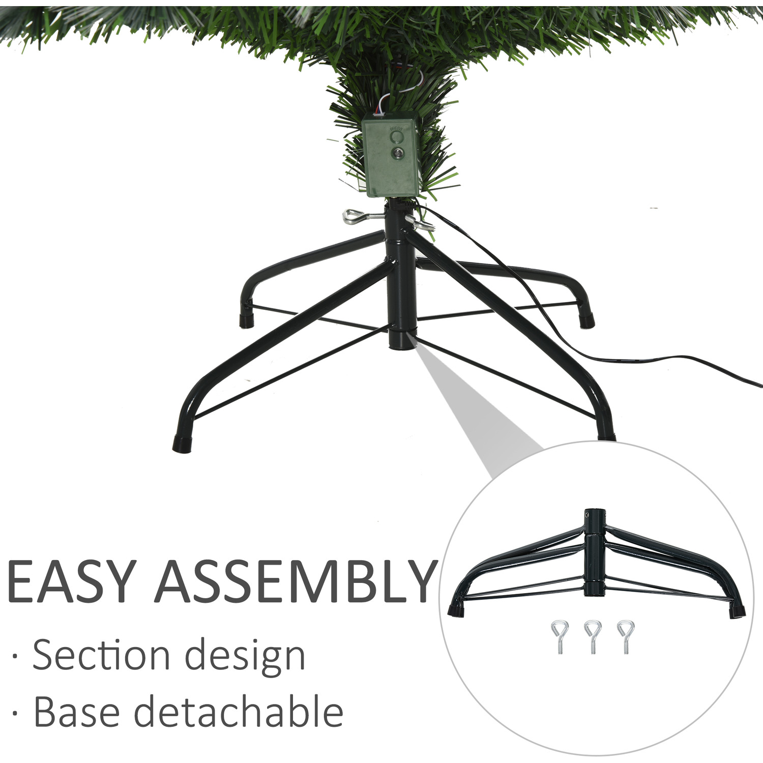 6ft Artificial Christmas Tree with 230 LEDs