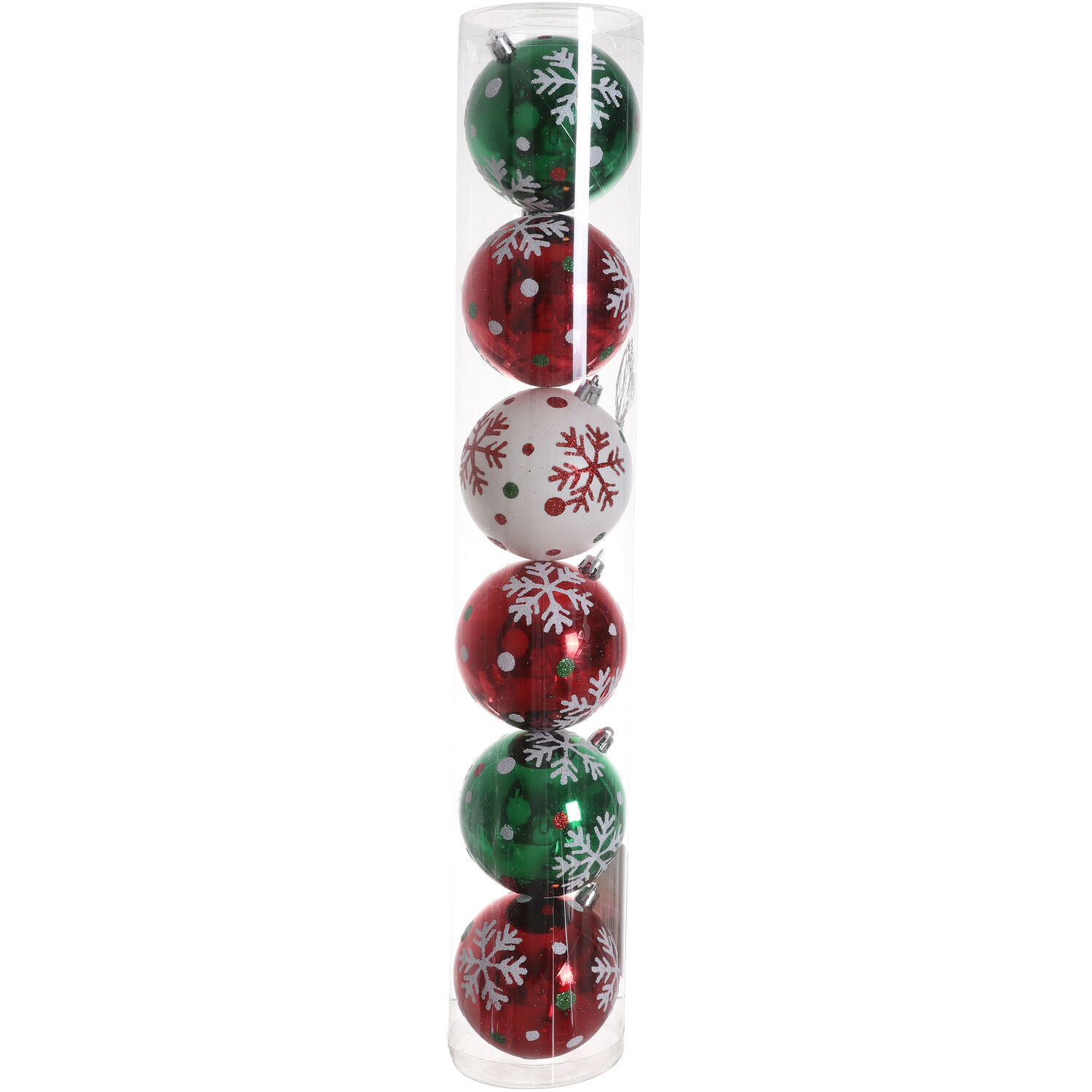 Pack of Six Traditional Baubles