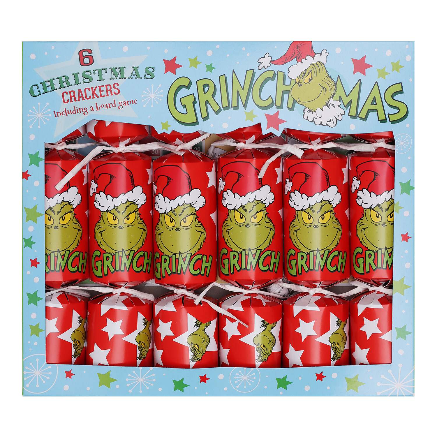 Pack of 6 Grinch Crackers