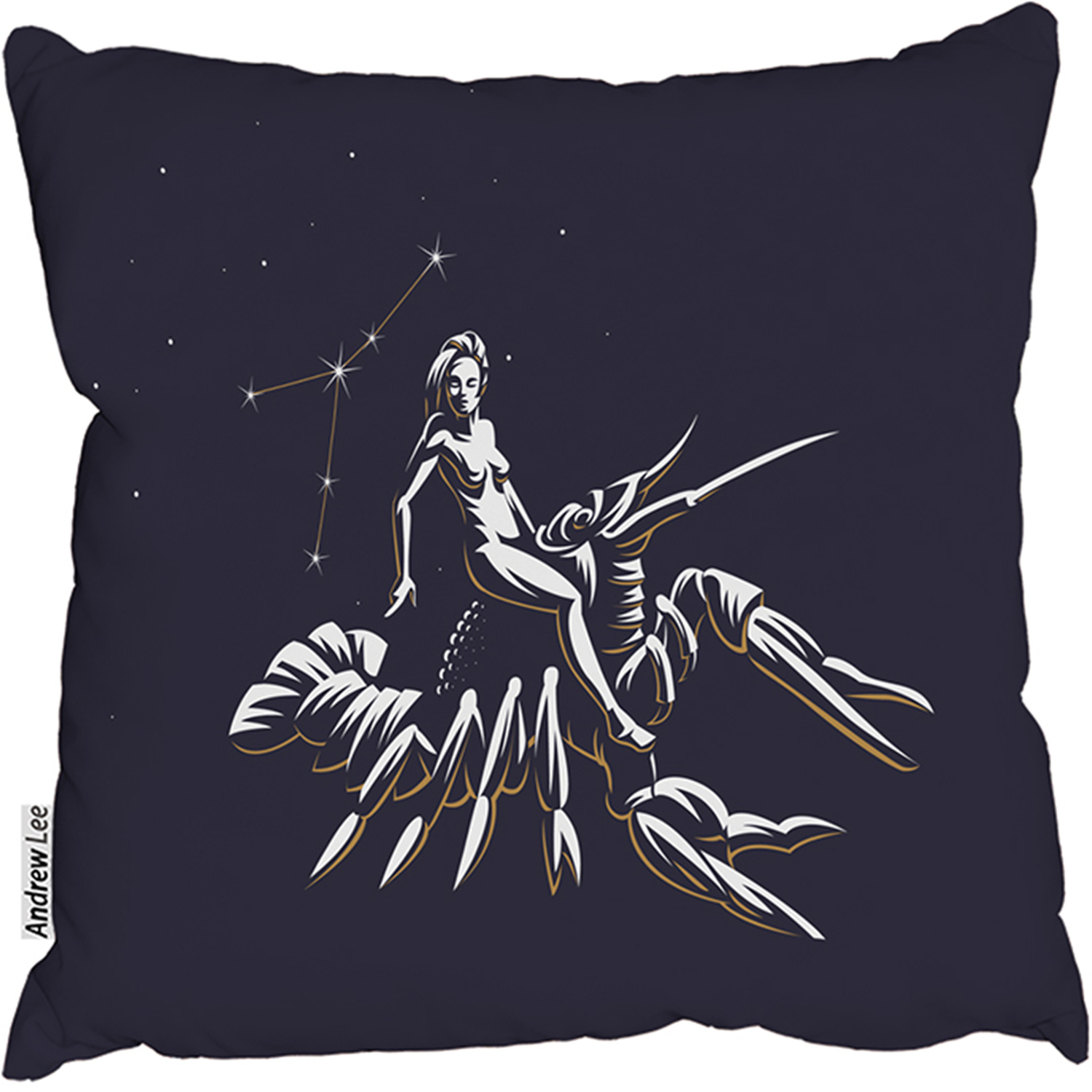 Sign Of The Zodiac Cancer Stylish Cushion